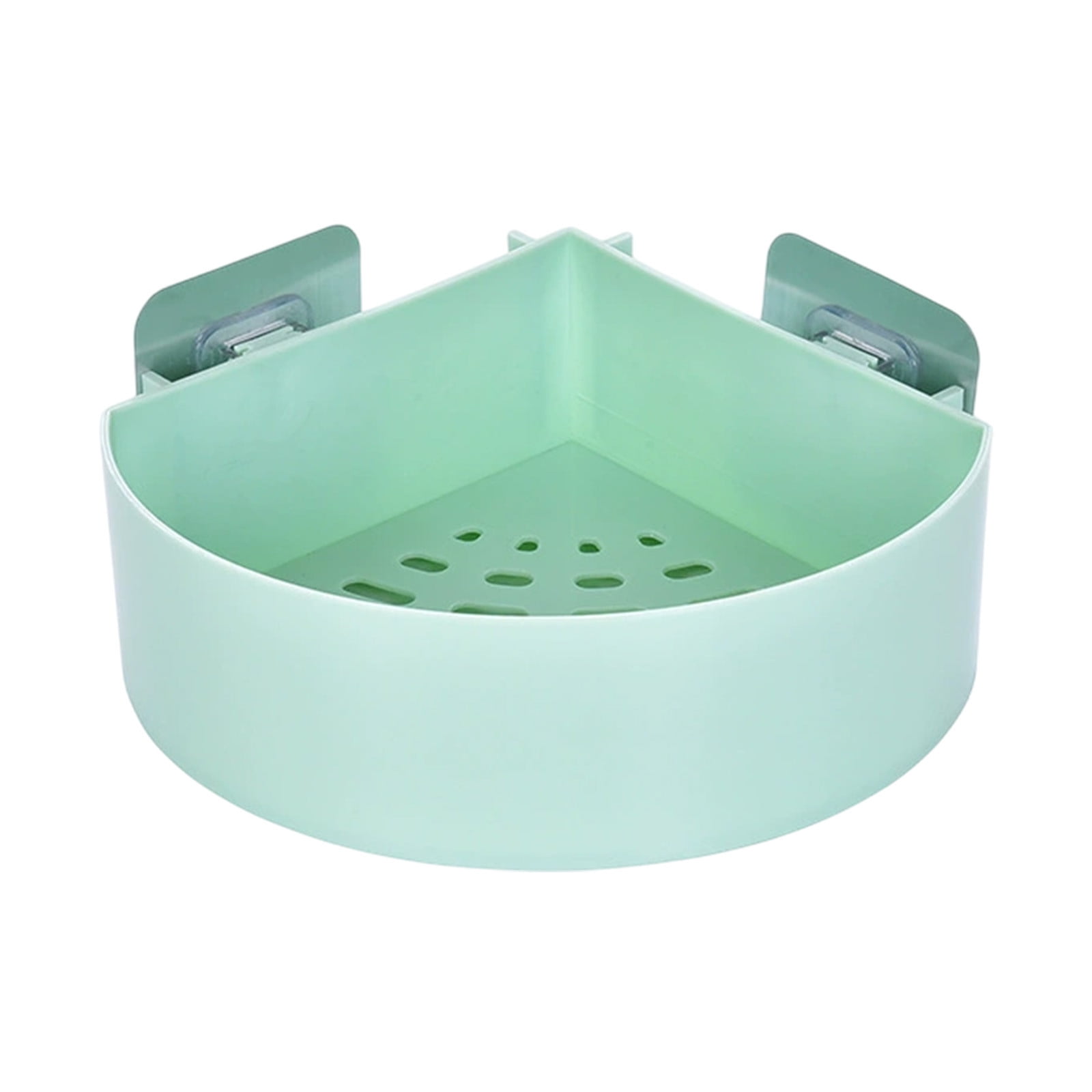 Green Expandable Corner Shower Rack With Adjustable Shelves Plastic ...