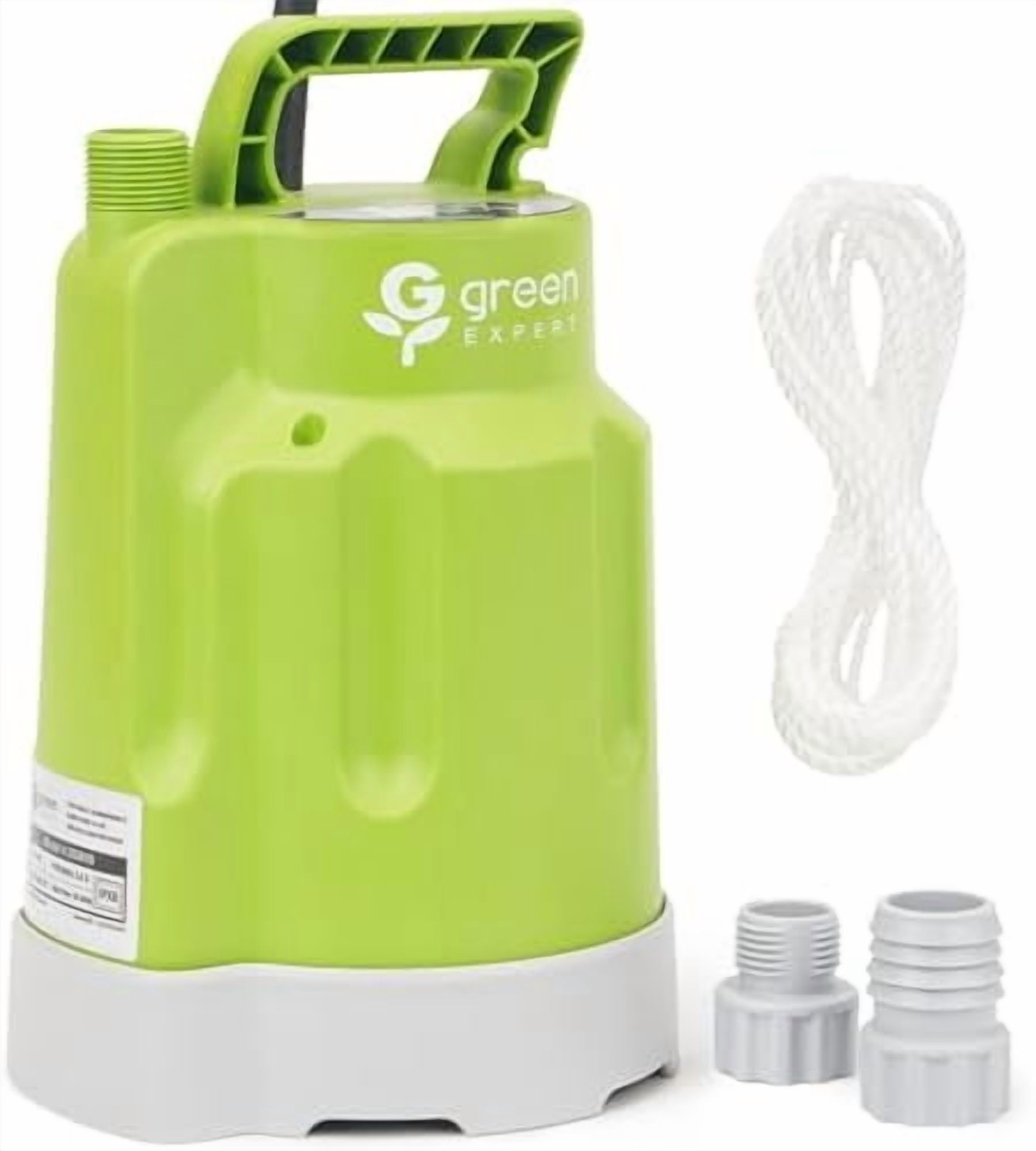 Green Expert 1/4HP Portable Sump Pump Full Corrosion Resistant Upgraded ...