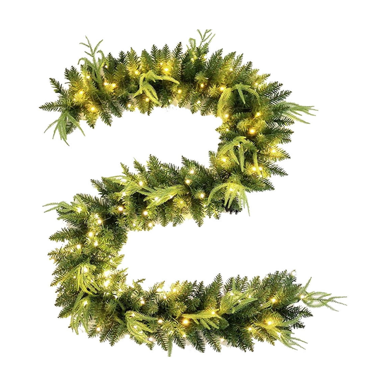 Green Extra Long Illuminated Christmas Garland 1063 Inch Pvc Material ...