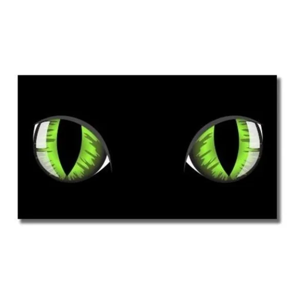 Green Eyes On Black Sticker Phone Decal Water Bottle Stickers Car ...