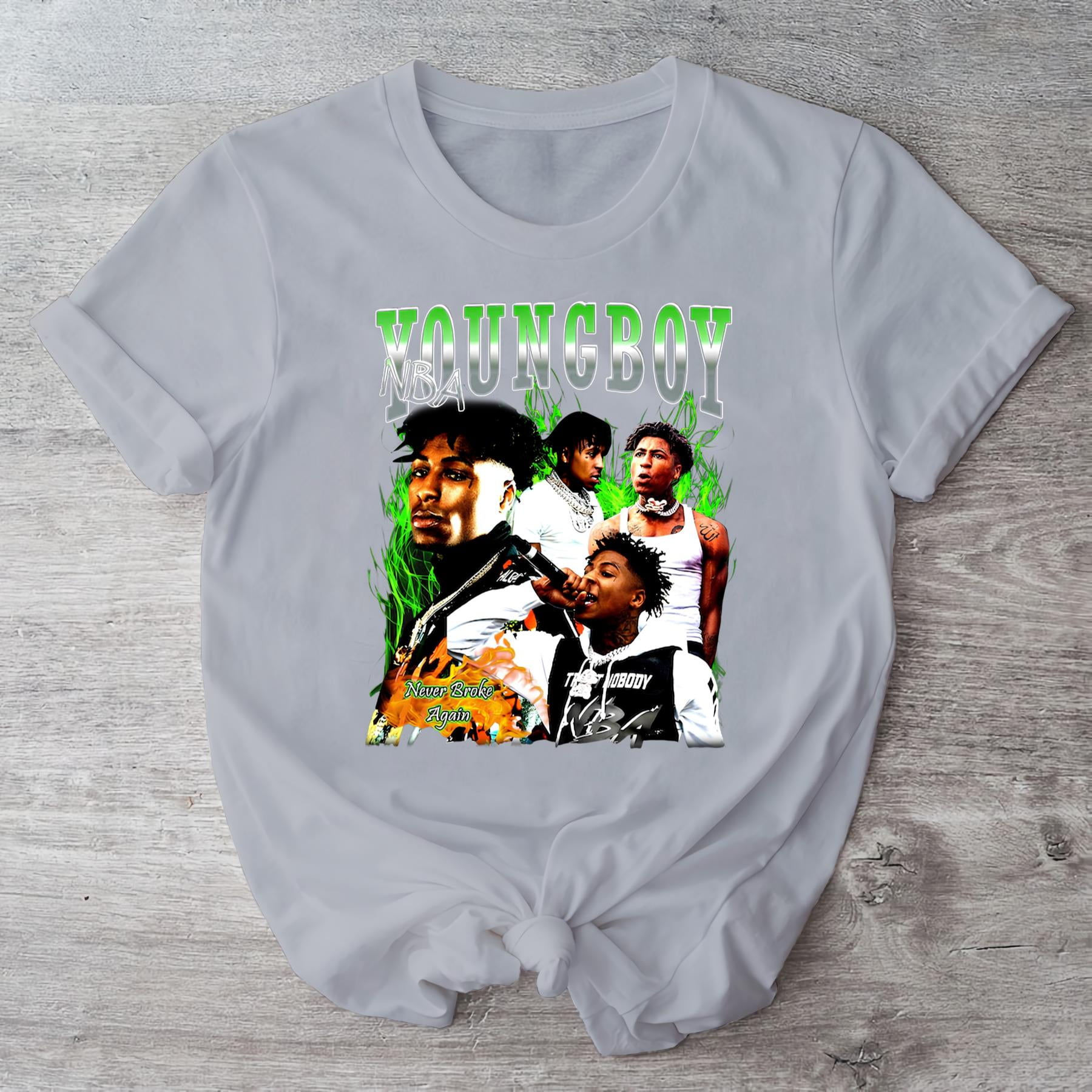 Green Fan Style Rap Star Tribute Shirt, 90s Hip Hop Graphic Tee ...