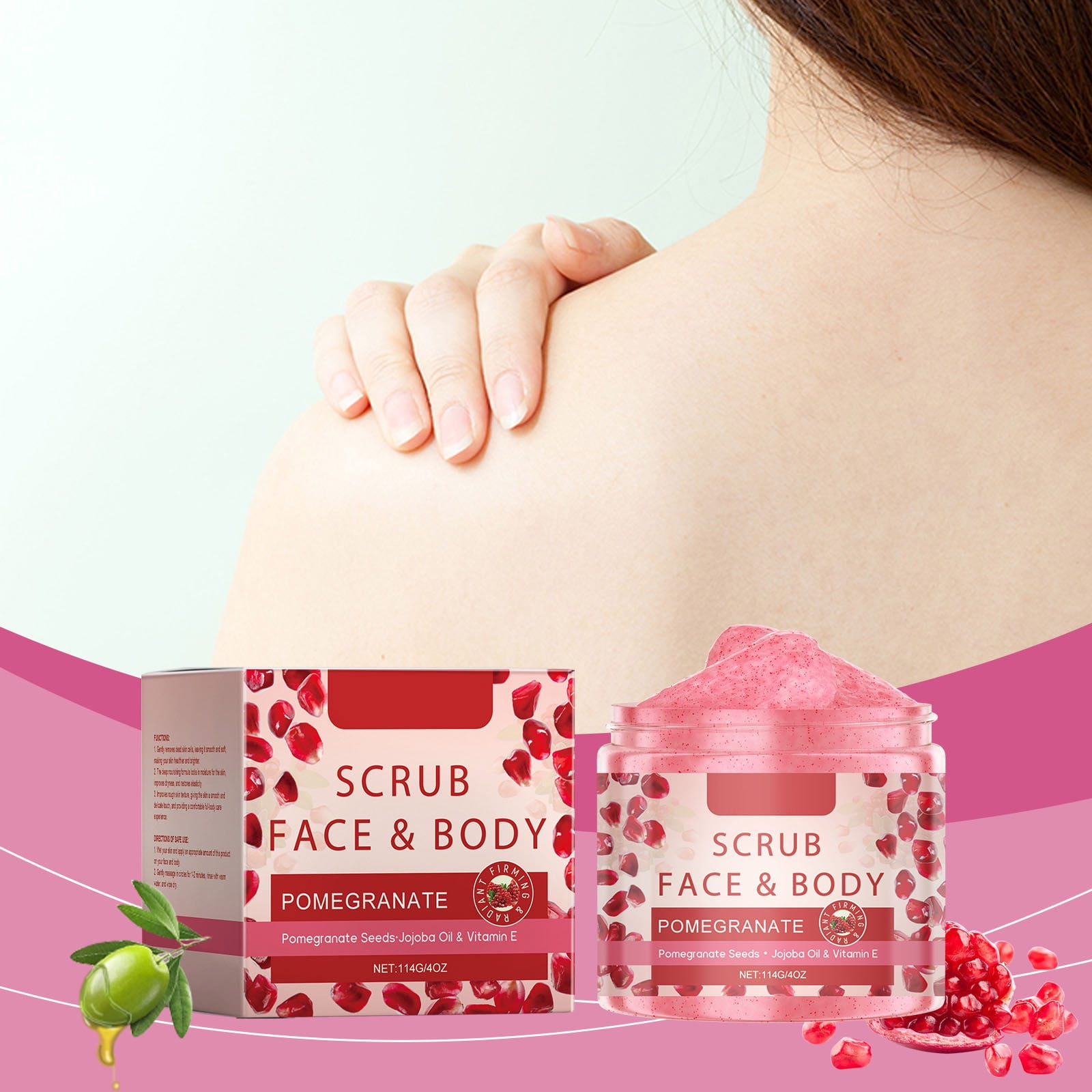 Green Figs Sugar Body Scrub 4oz Gentle Exfoliation with Hydrating and ...