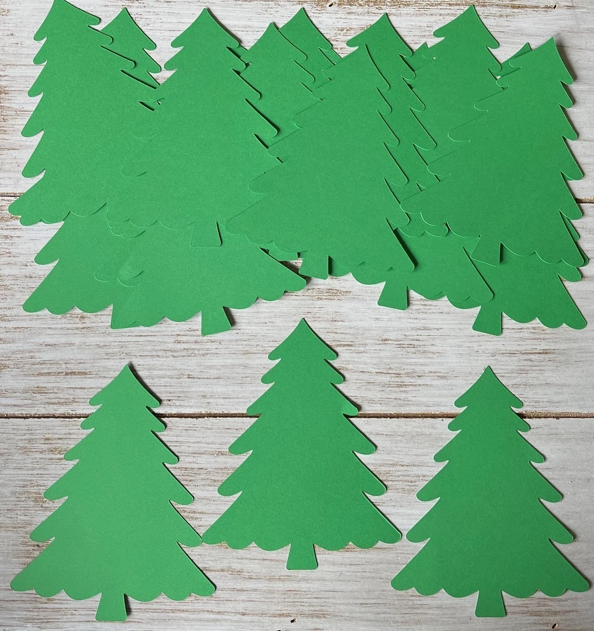 Green Fir Tree Cut Outs Christmas Tree Holiday Decorations Tree Die ...