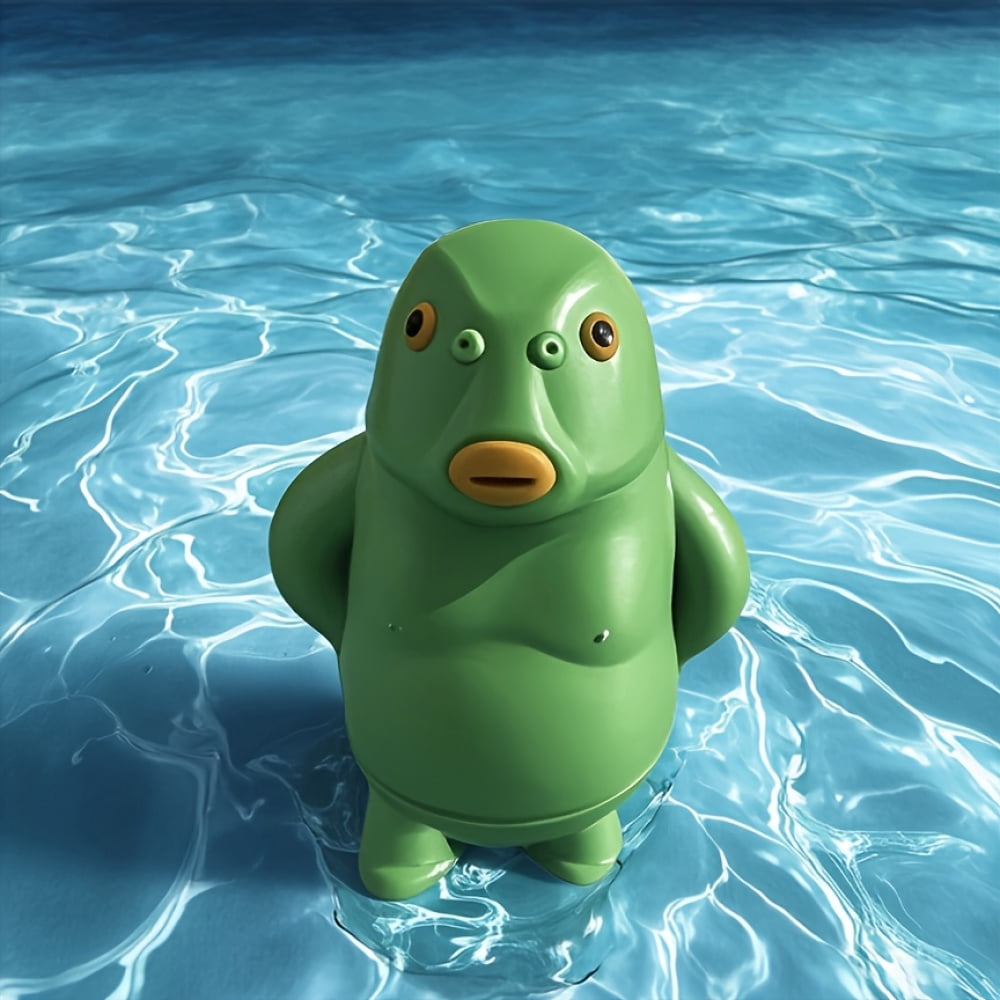 Green Fish Head Monster Water Gun Toy - No Batteries Needed, Portable ...
