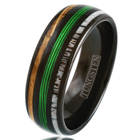 Black Camo Wedding Rings by #1 CAMO - Camo Wedding Band - Black ...