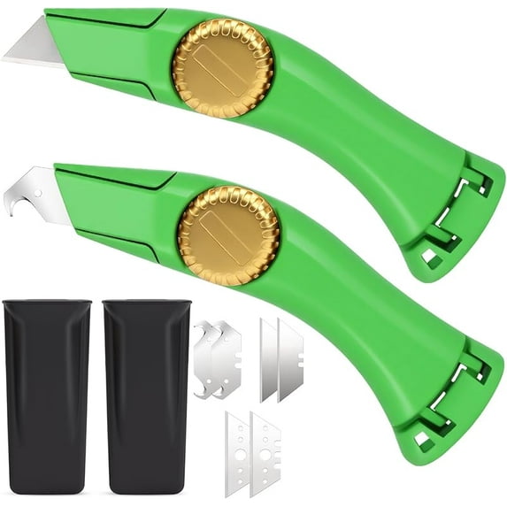 Green Fixed Blade Roofing Knife,carpet knife heavy duty, Vinyl, Carpet ...
