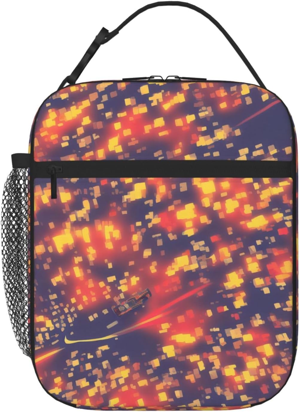 Green Flowers Lunch Bag For Women/Men Insulated Lunch Bag, Reusable ...