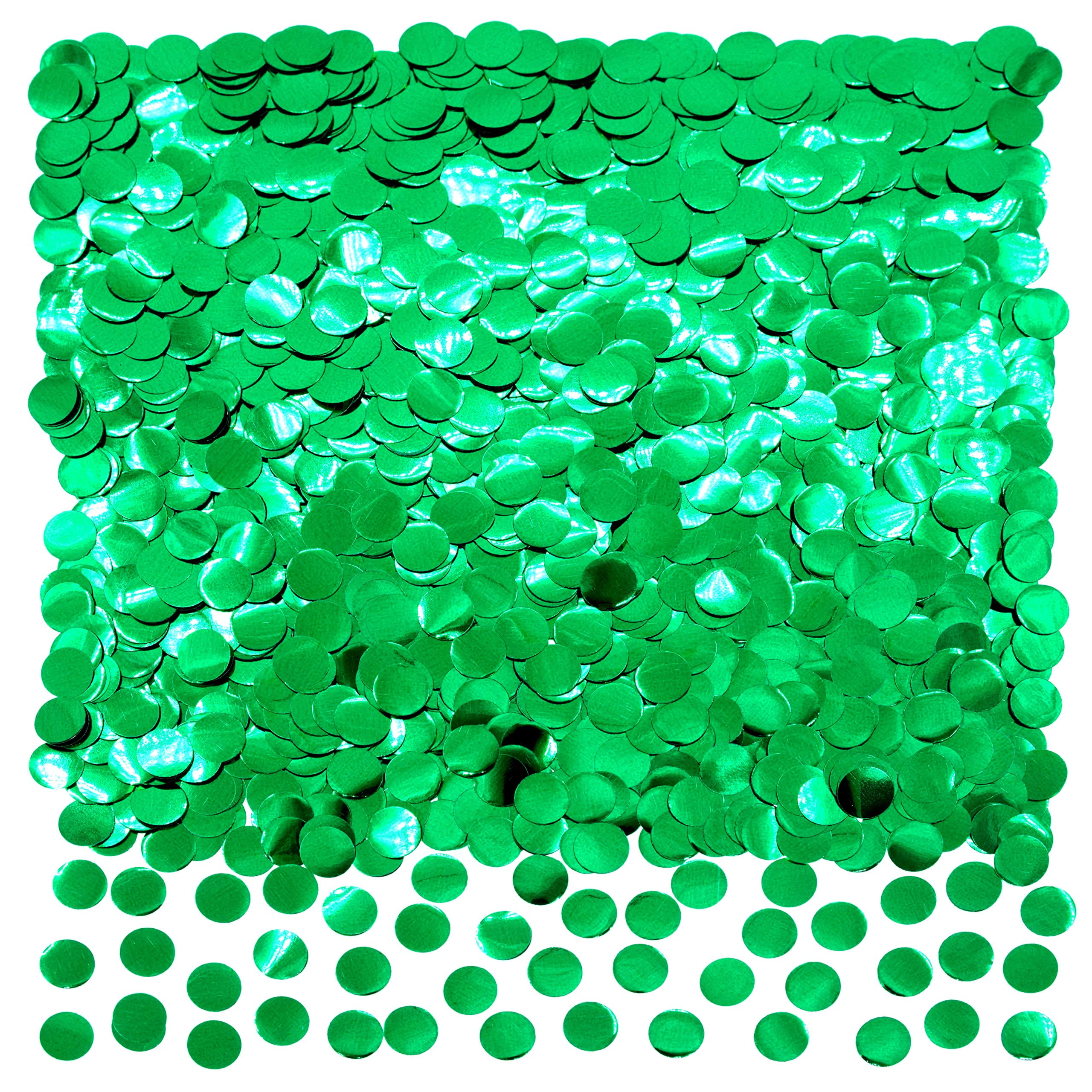 Green Foil Metallic Round KEF16 Table Confetti Decor - Summer Tropical ...