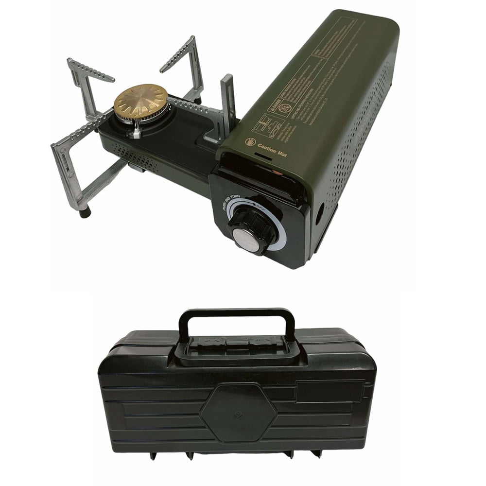 Green Foldable Camping Butane Stove, 7,250 BTU Portable Camping Stove ...