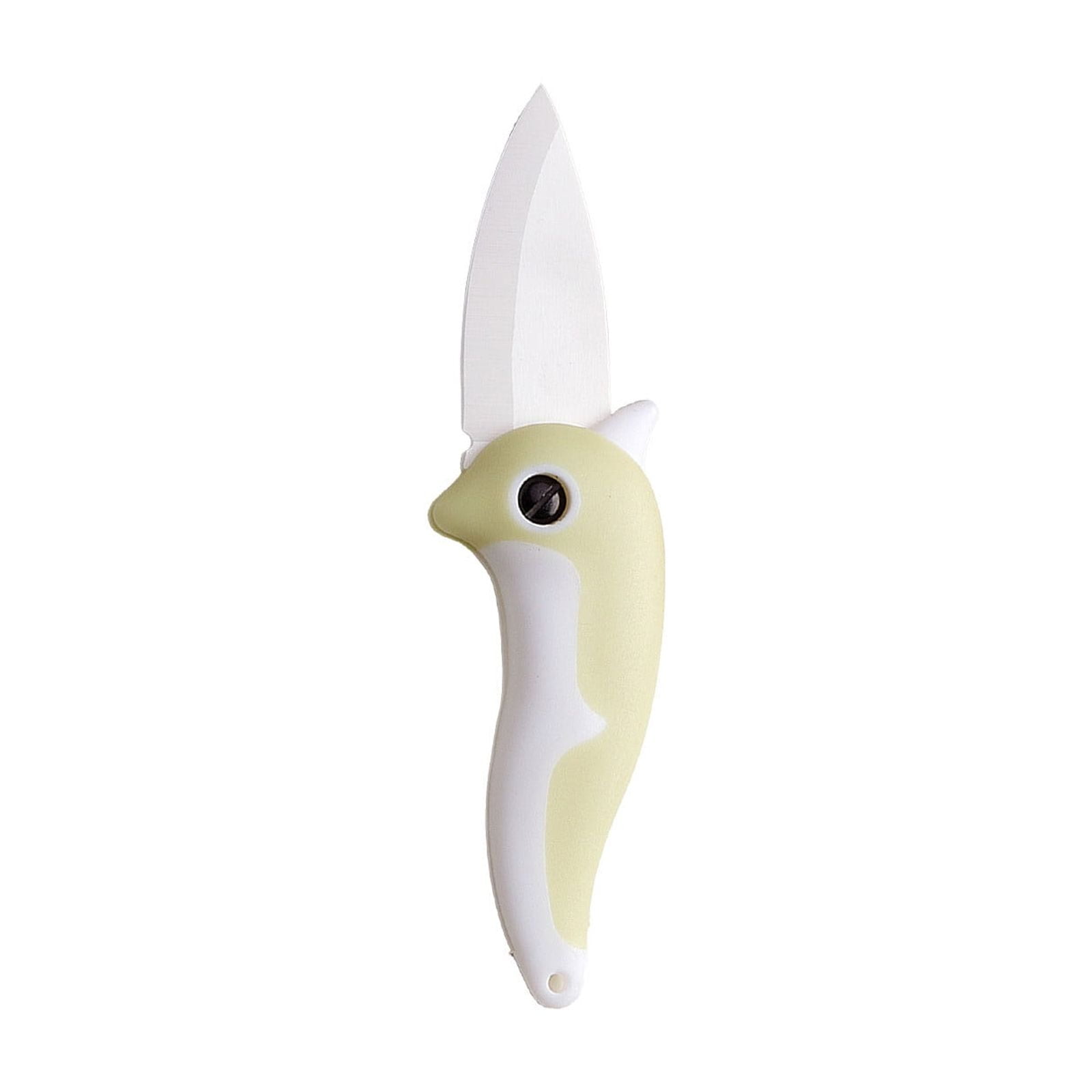 Green Foldable Ceramic Pocket Knife With Safety Lock Ultra Sharp Blade