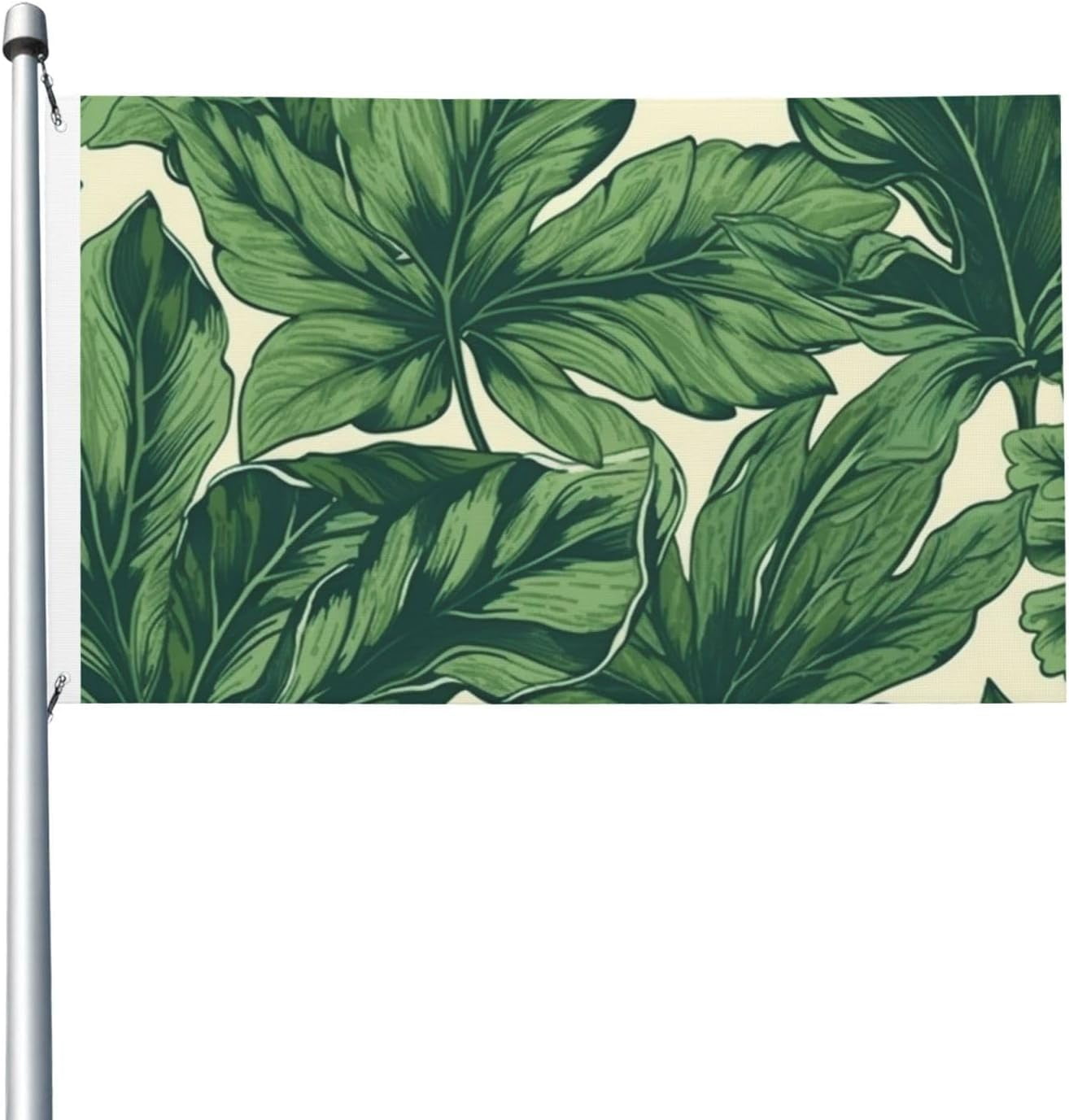 Green Foliage Botanical Garden Flag Welcome Flags for Outside Holiday ...