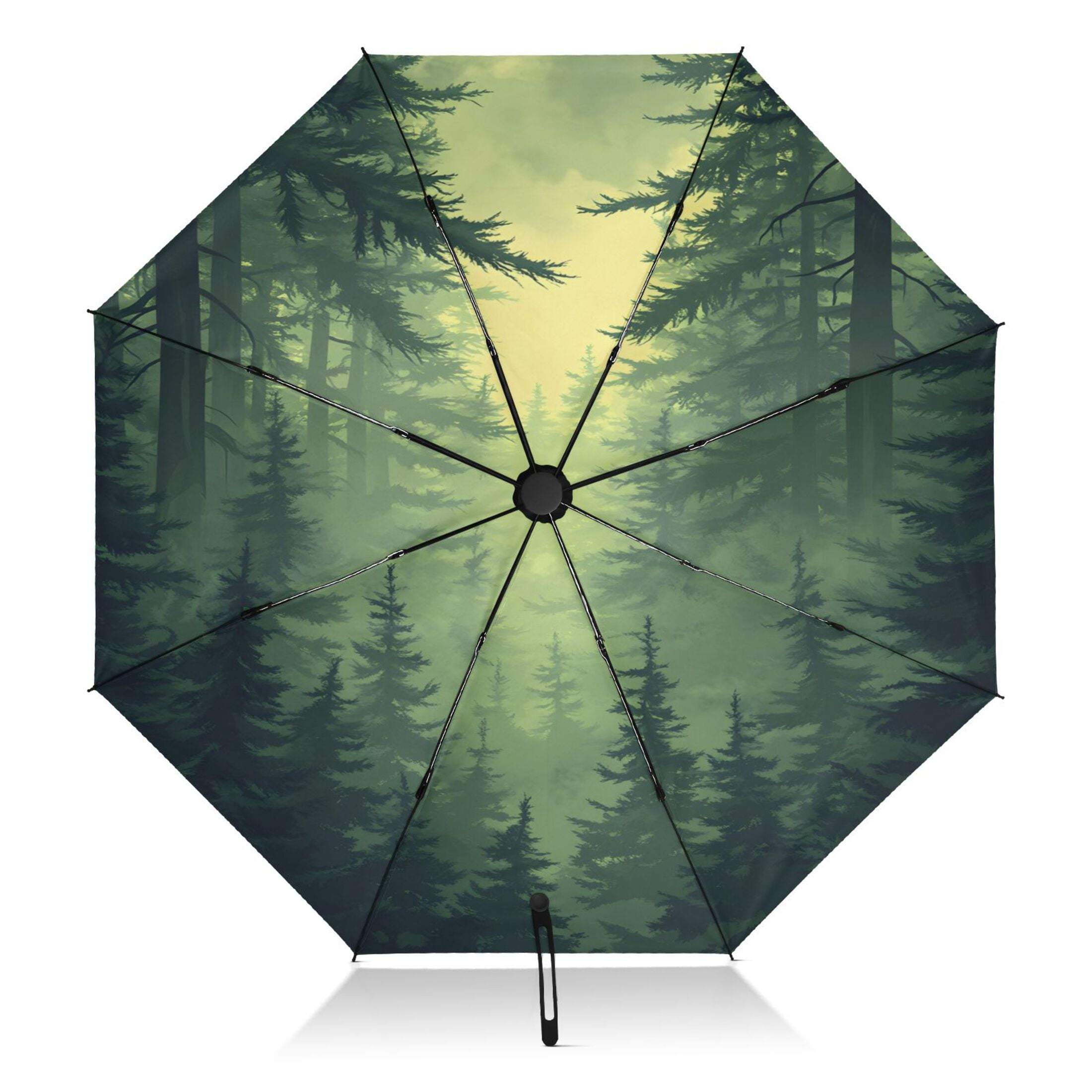 Green Forest Extra Large Automatic Umbrella, UV Protection, Waterproof ...