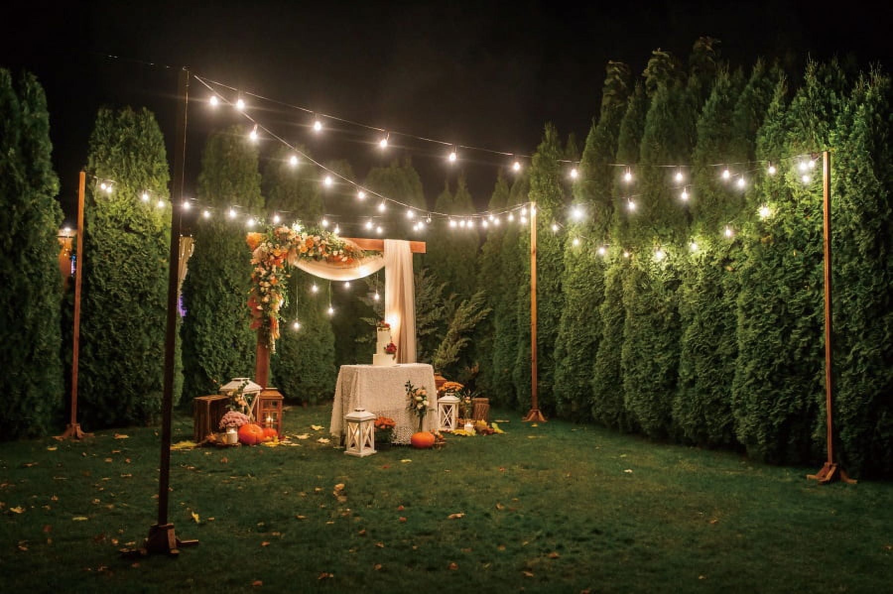Green Forest Flower Wedding Arch Backdrop Outdoor Ceremony Party Bridal ...