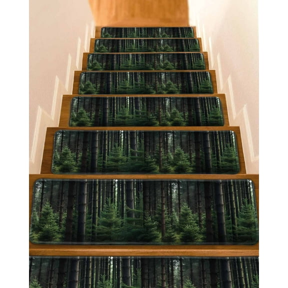 Christmas Snowman Stair Treads for Wooden Steps Indoor Runner Rug ...