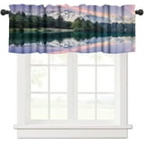 Green Forest Tree Valance Curtain Pine Coniferou Trees Forest ...