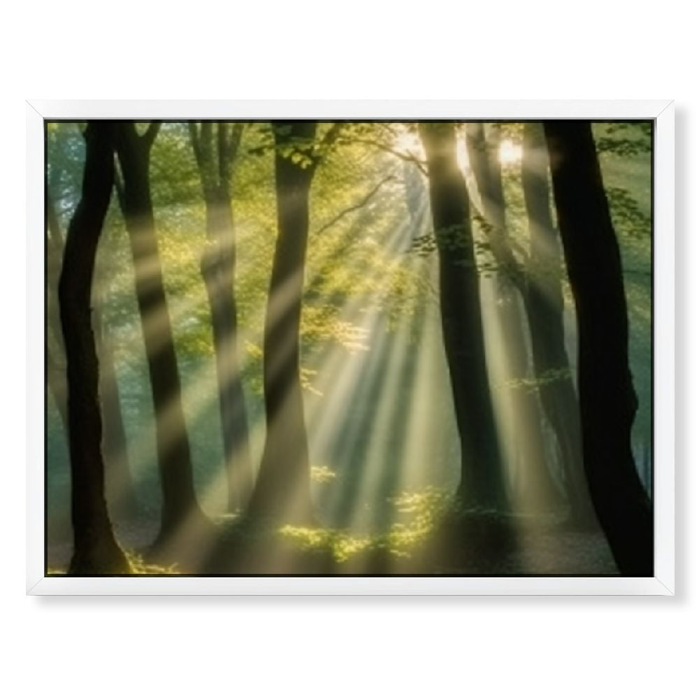 Green Forest Wall Art Nature Landscape Photo Pictures Nature Sunrise ...