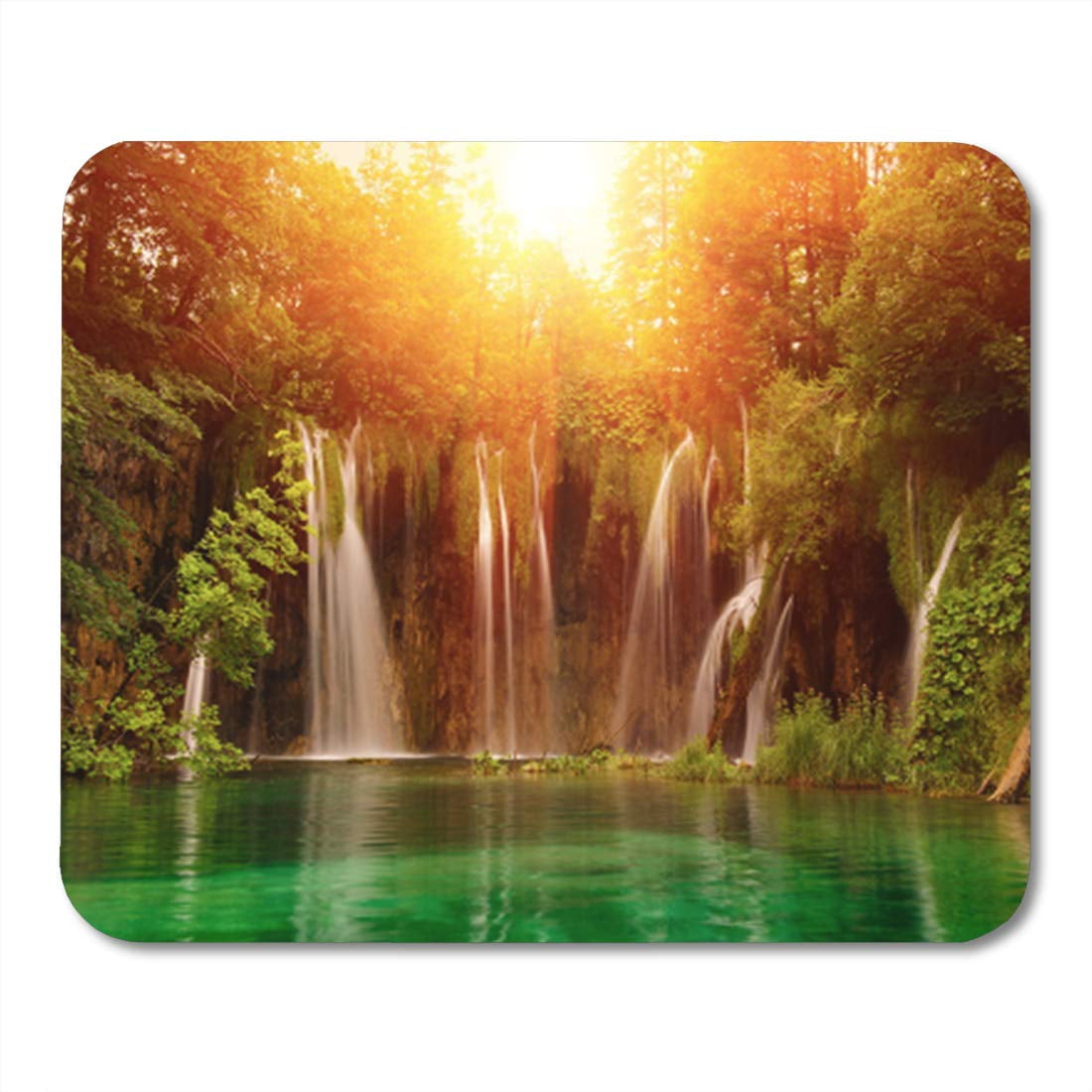 Green Forest Waterfalls in National Park Plitvice Croatia Lake Beauty ...
