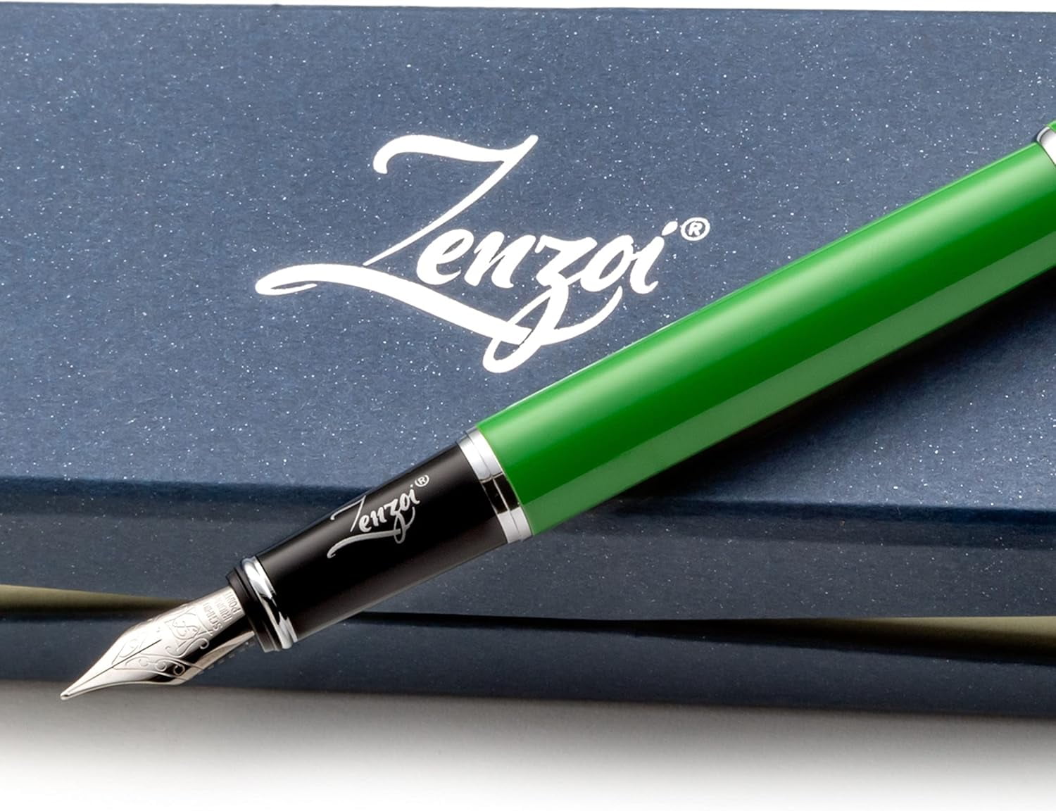 Green Fountain Pen – Beautiful Pen for Women, Men. Smooth Writing Fine ...
