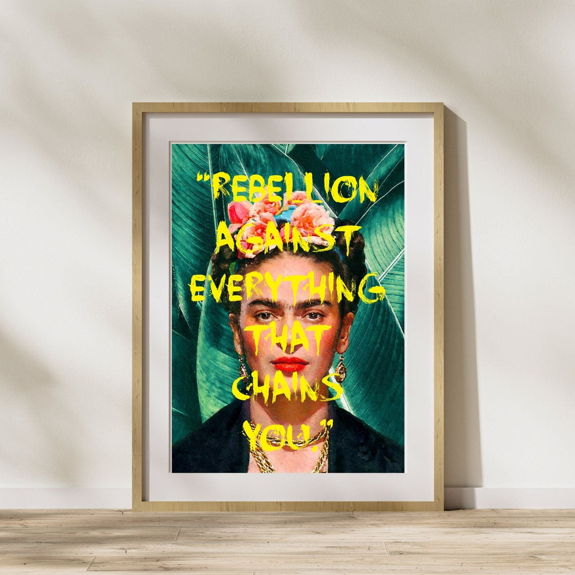 Green Frida Kahlo Print Botanical Frida Kahlo Frida Kahlo Quote High ...