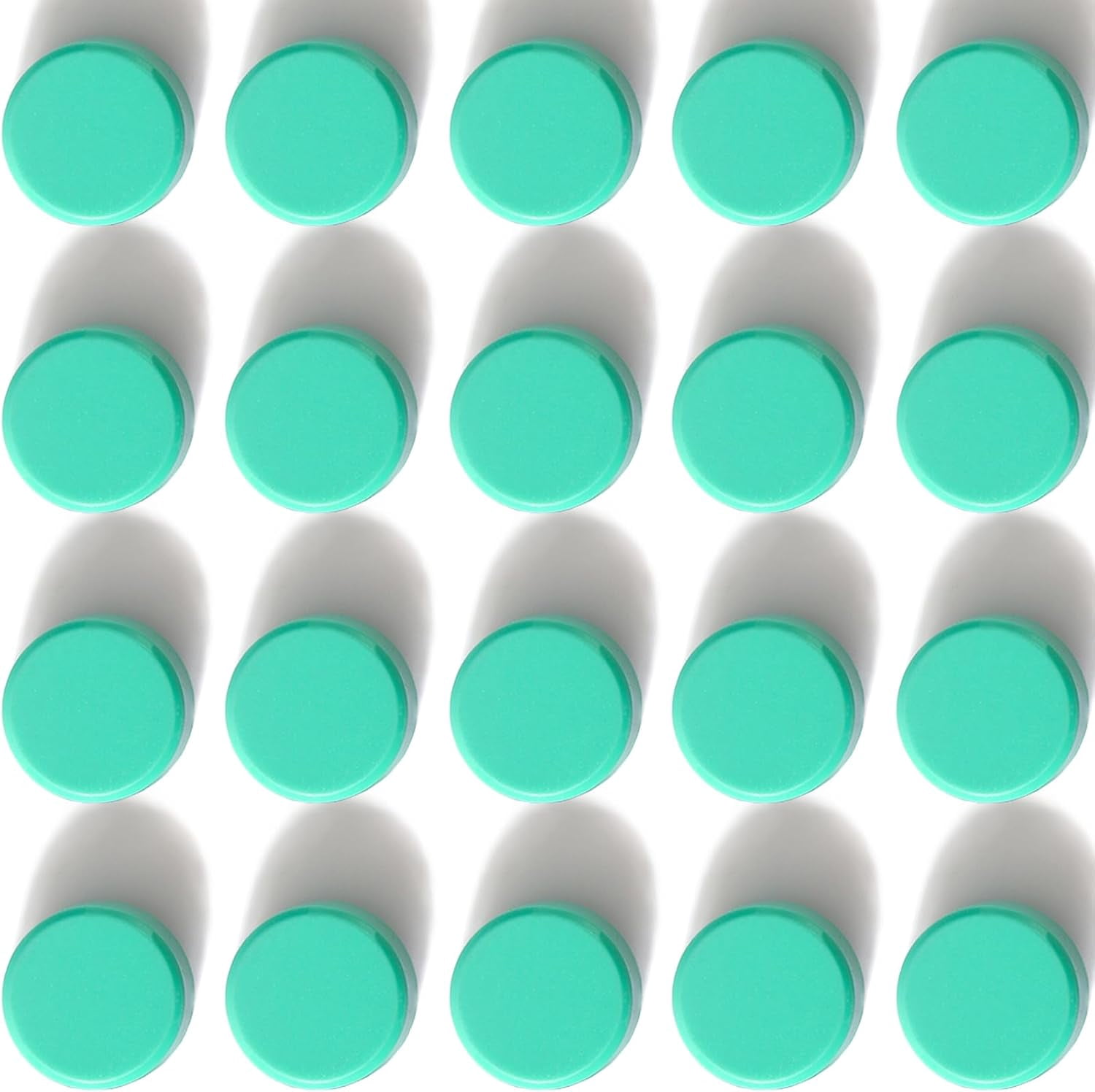 Green Fridge Magnets, 20PCS Strong Refrigerator Magnets, Small Round ...
