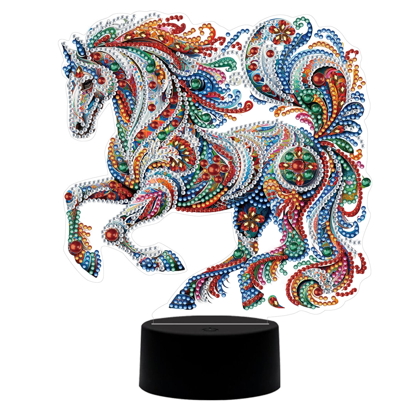 Green Friends DIY Diamond Art Painting Night Light Kit - 7 Color ...