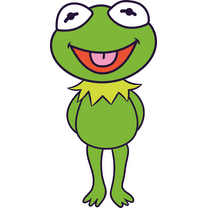 Kermit The Frog Vinyl Decal Kids Bedroom Nursery Art Green Frog Muppet ...