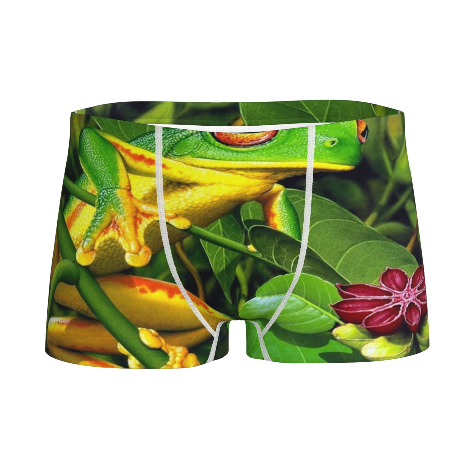 Green Frog Boys'100% Cotton Boxer Brief Soft Moisture Wicking ...