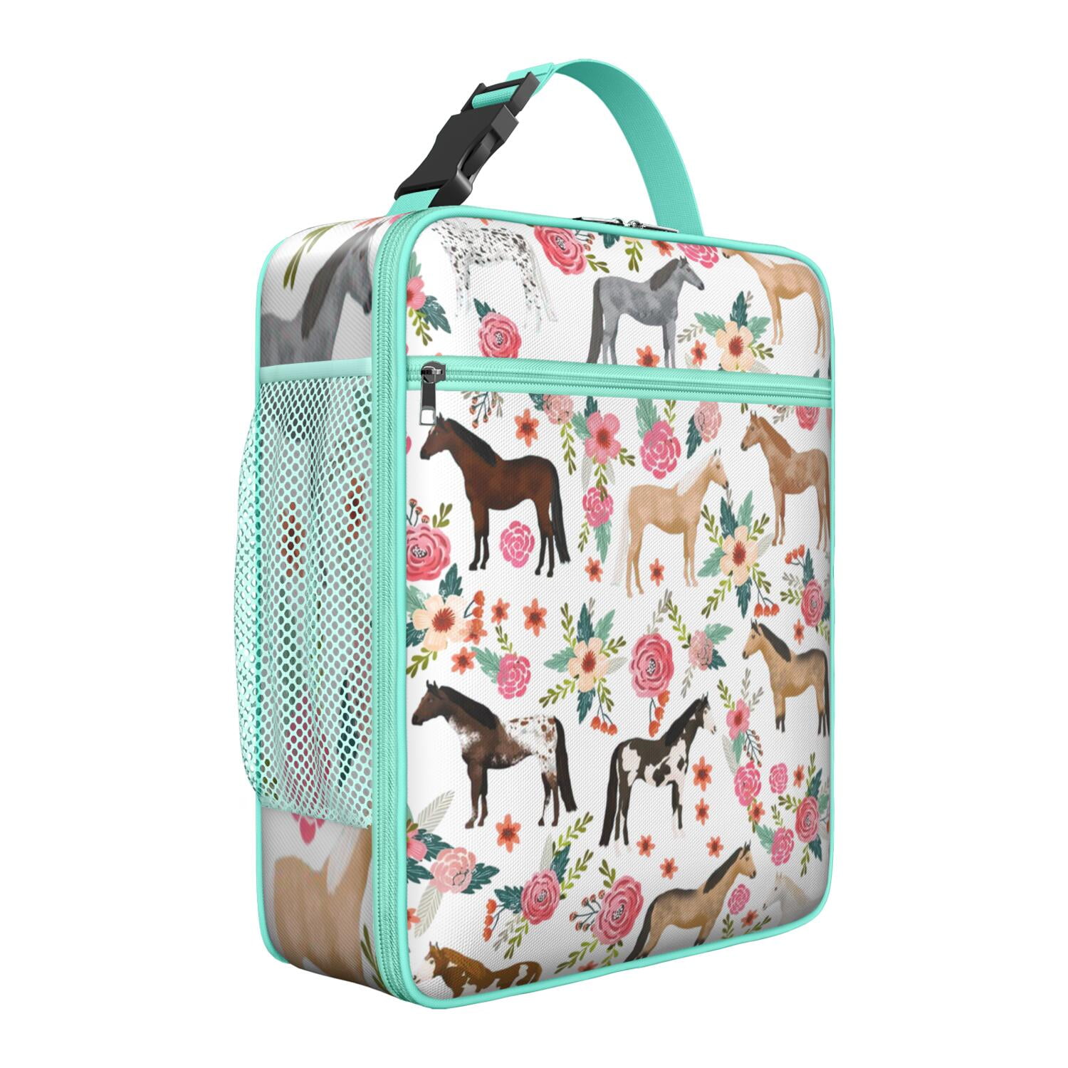 Green Frog Lunch Box, Adorable Cartoon Frog with Flower and Plant Print ...