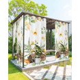 Green Frog Outdoor Curtains for Patio, Coffee Mushroom Butterfly ...