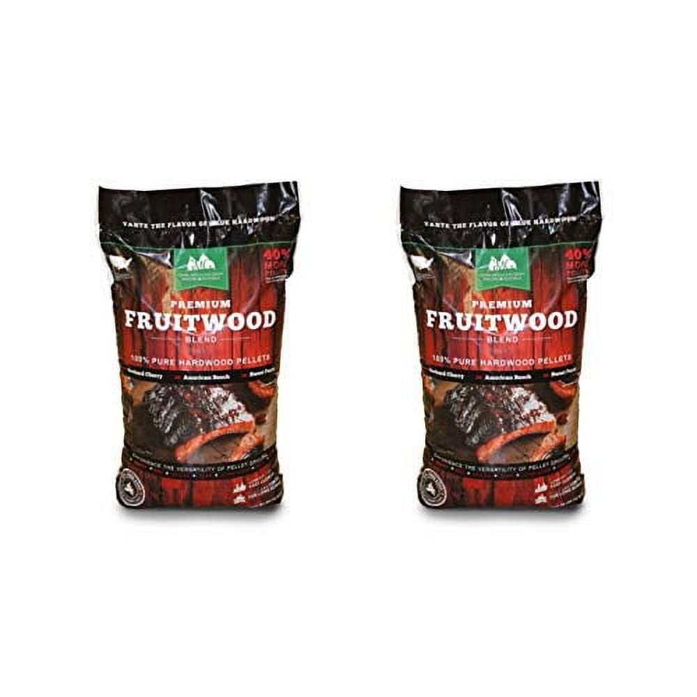 Green Fruitwood Pure Hardwood Grilling Cooking Pellets (2 Pack ...