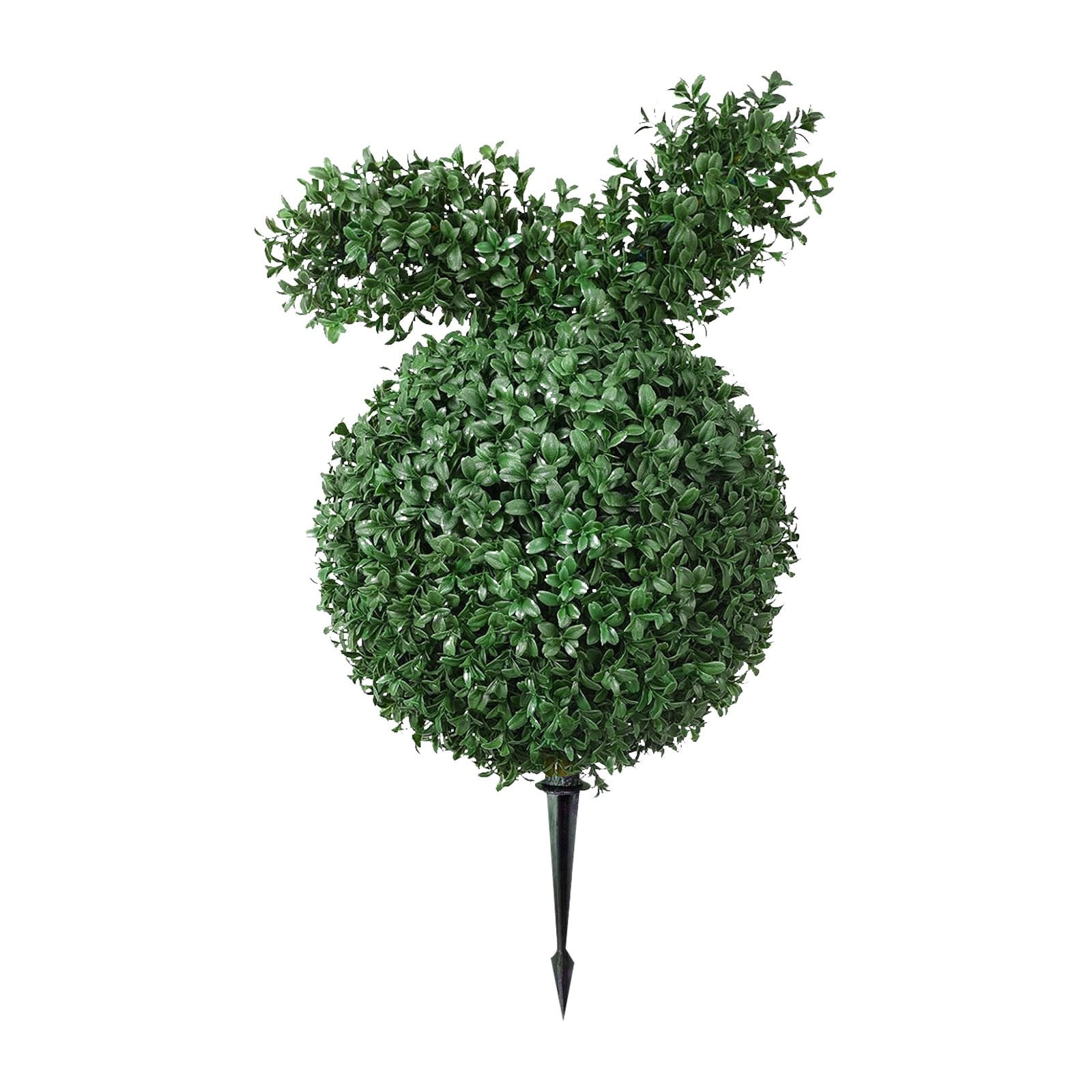 23inch Artificial Boxwood Rabbit Topiary，Bunny Shaped Topiary Trees ...