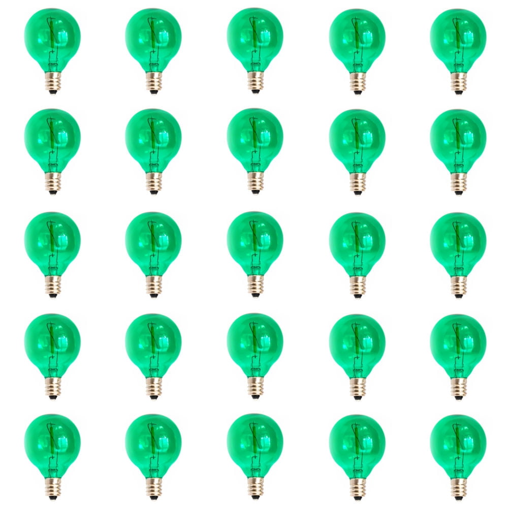 Green G40 LED Filament Bulbs - Box of 25 - Walmart.com