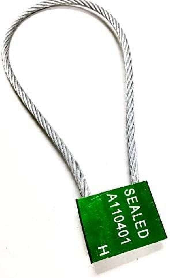 Green Galvanized Steel Lock Seals - Self-Lock Pull Tight Adjustable ...