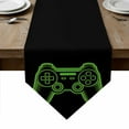 Green Game Controller Table Runner Linen Burlap Table Runner 72 Inches ...