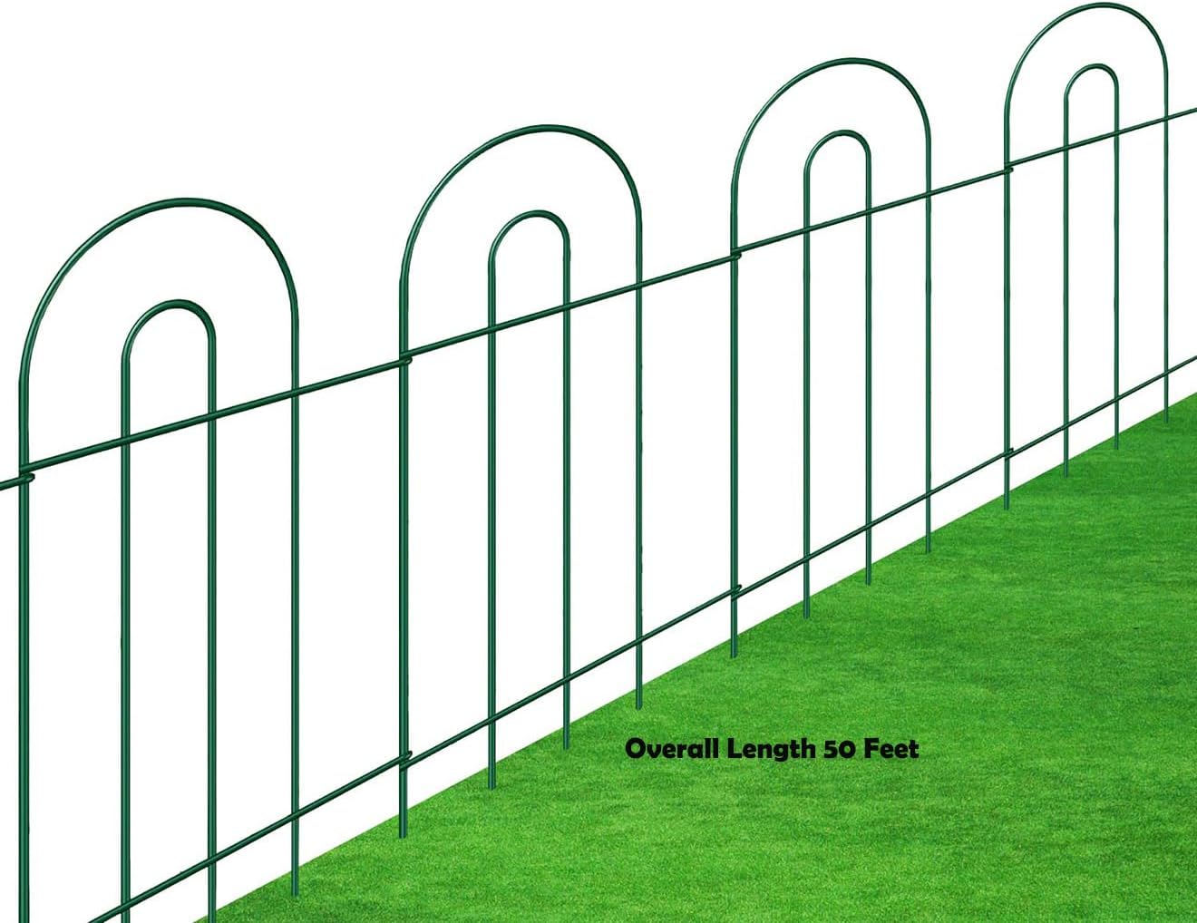 Green Garden Fence Lawn Yard Folding Fence 32 Inch (H) x 10 Feet (L ...