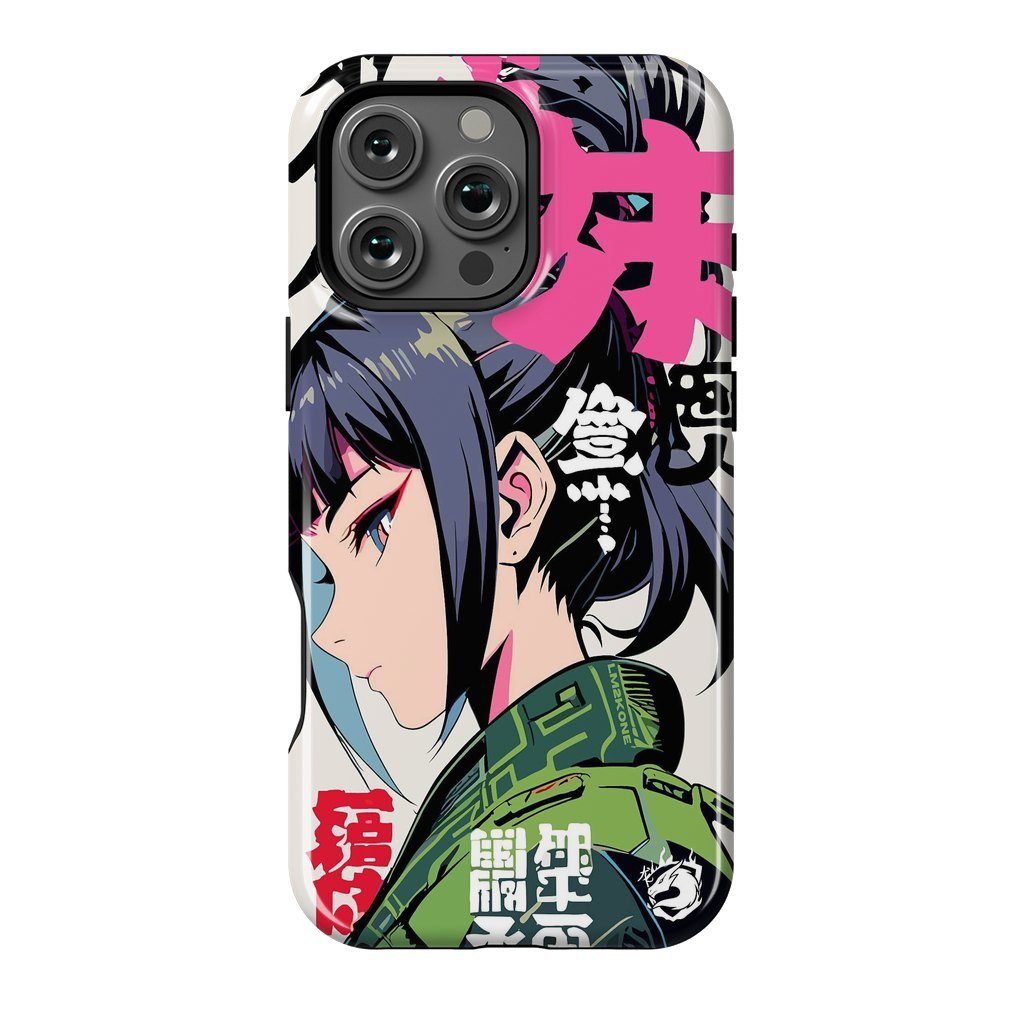 Green Geisha Anime Tough Case Artistic Fusion for Your iPhone 11-17 ...