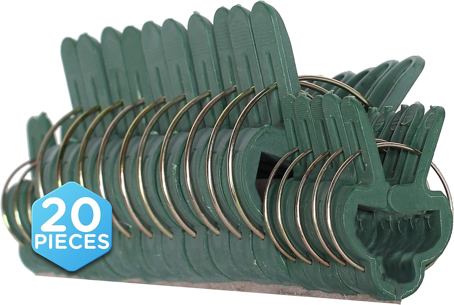 Green Gentle Gardening Plant & Flower Lever Loop Gripper Clips, Tool ...