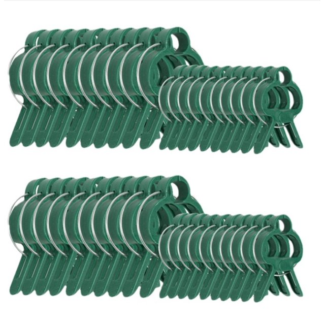 Green Gentle Gardening Plant & Flower Lever Loop Gripper Clips, Tool ...