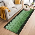 Green Geometric Kitchen Runner Rug 2x6 Washable Runners for Hallway Non ...