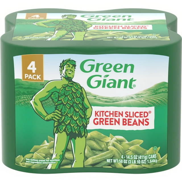 Green Giant Fresh Kitchen Sliced Green Beans, 4 Pack, 14.5 oz Each ...