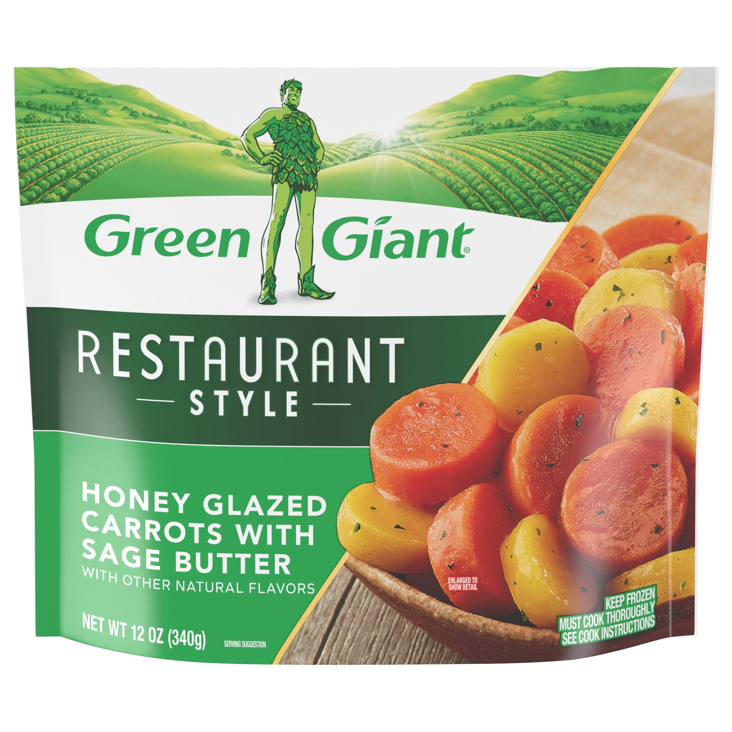 Green Giant Restaurant Style Honey Glazed Carrots with Sage Butter, 12 ...