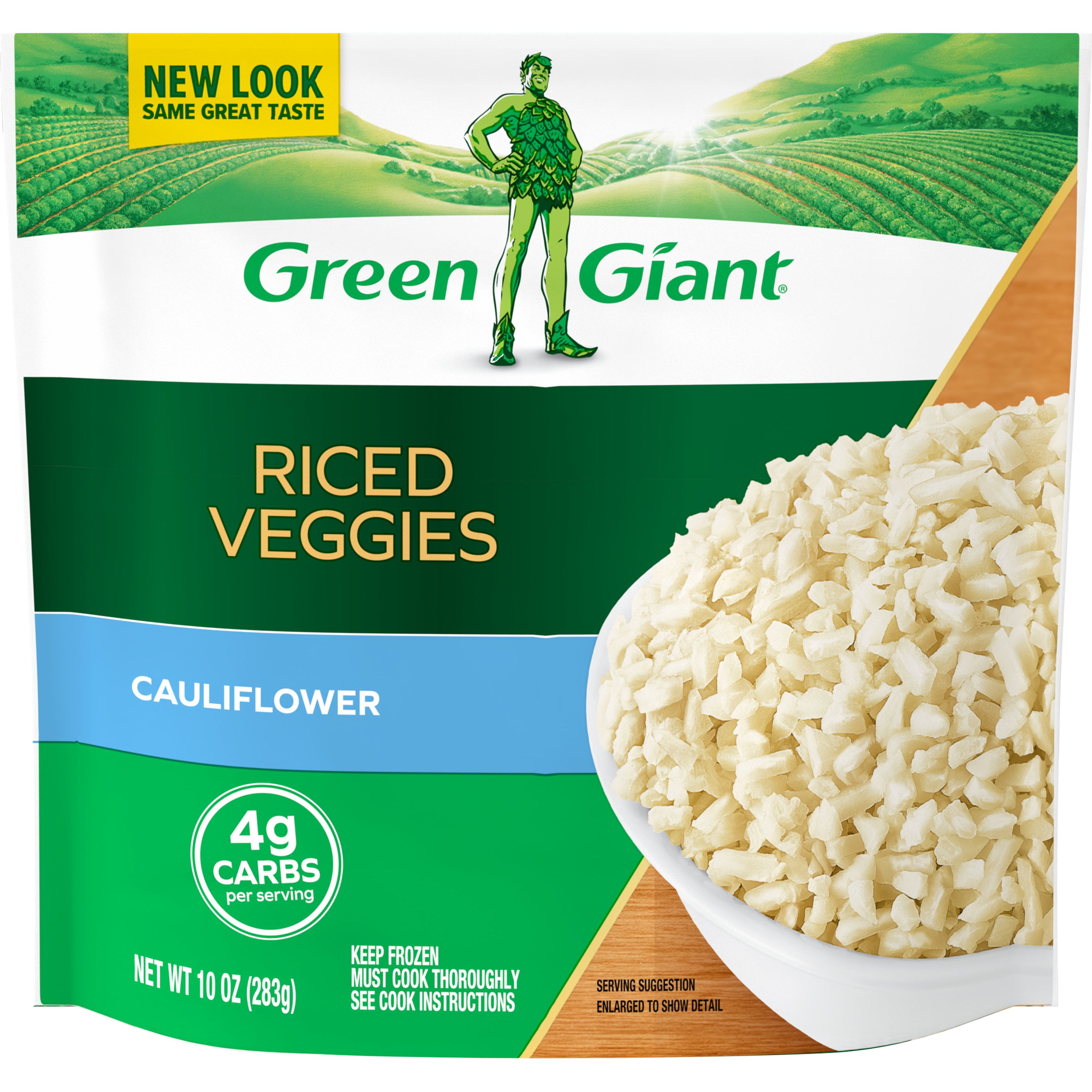 Green Giant Riced Veggies Cauliflower, 10 oz, Low Carb Rice Alternative ...