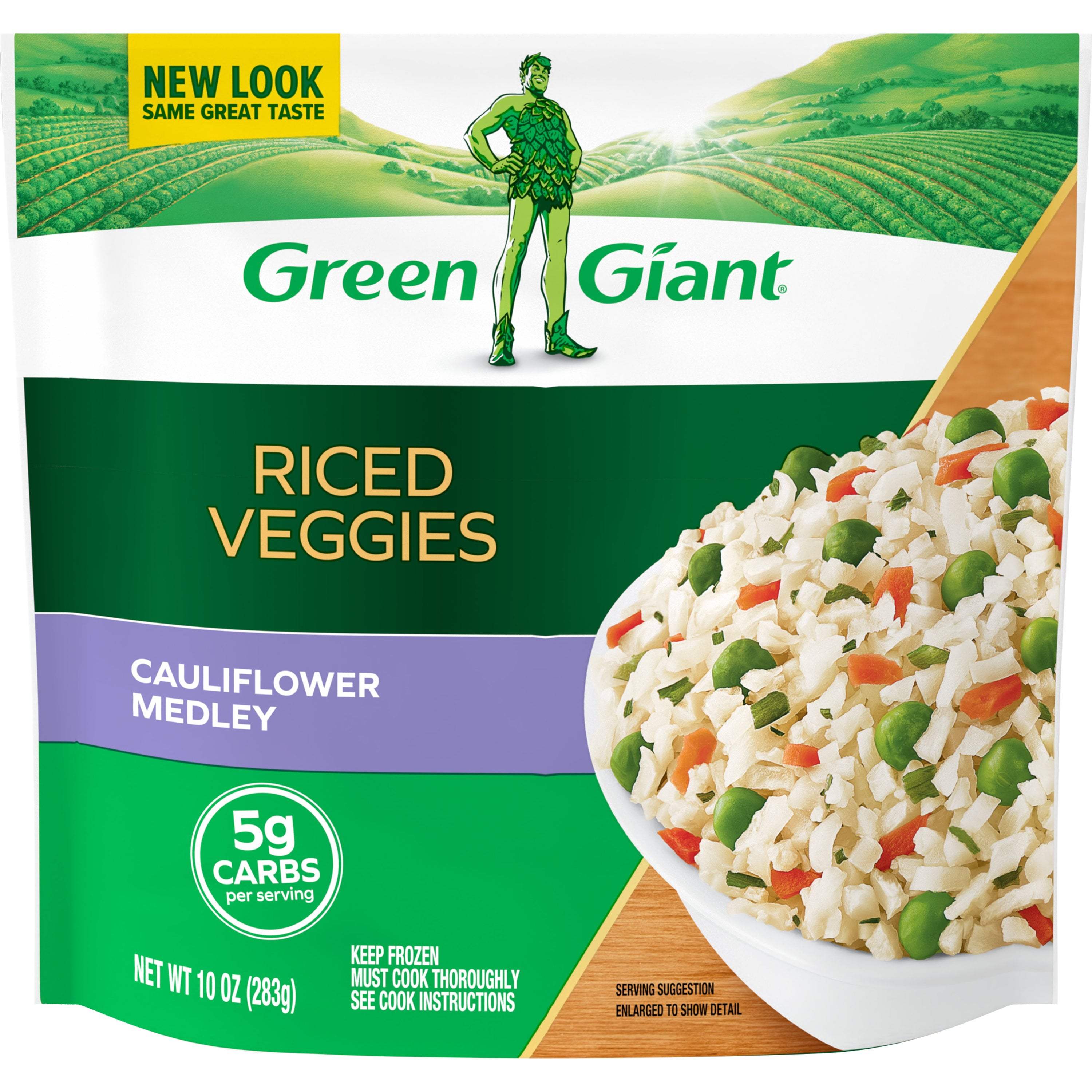 Green Giant Riced Veggies Cauliflower Medley, Frozen Vegetables, 10 oz ...