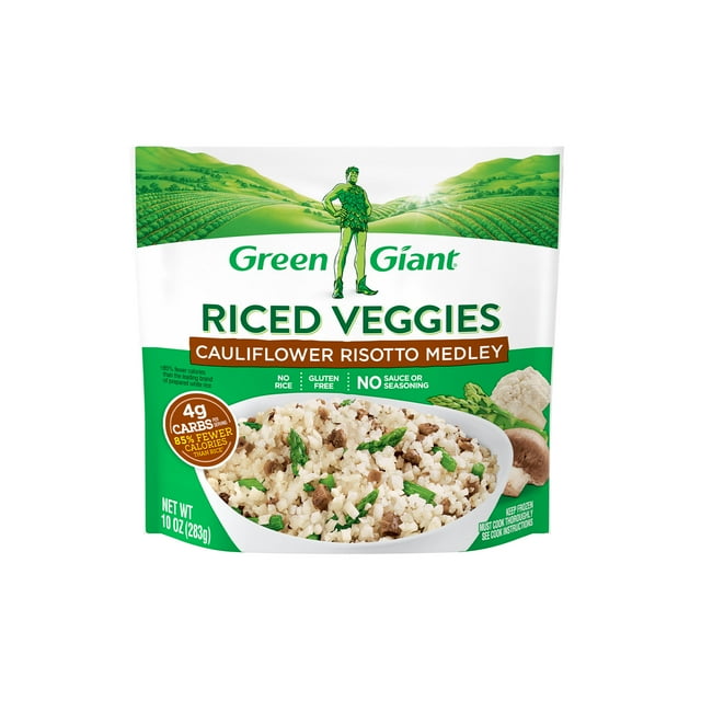 Green Giant Riced Veggies Cauliflower Risotto Medley, Gluten Free, 10 ...
