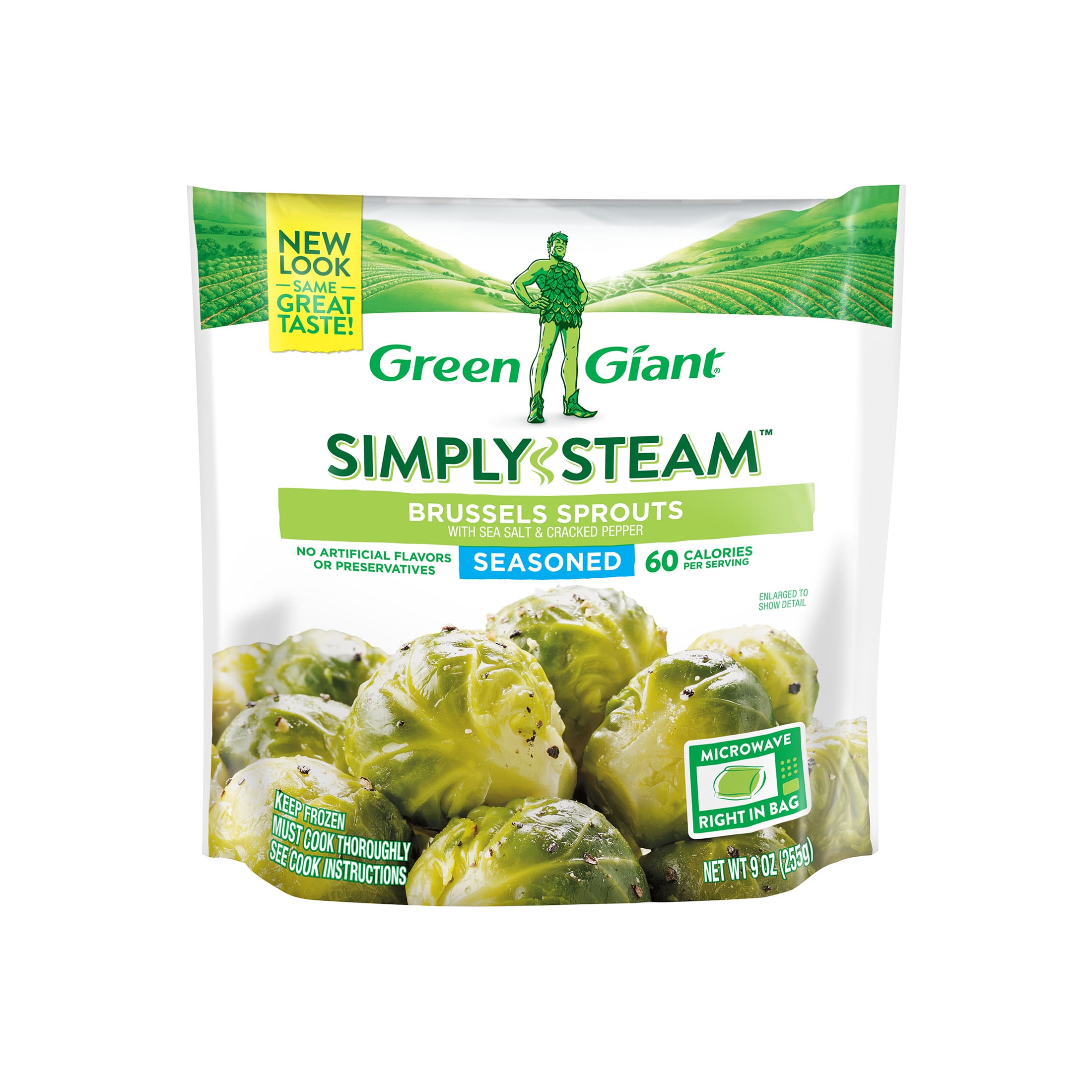 Green Giant Simply Steam Brussels Sprouts Salt & Pepper, 9 oz Bag ...