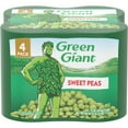 Green Giant Fresh Vegetables: Sweet Peas, 15 oz, 4 Pack, Shelf Stable ...