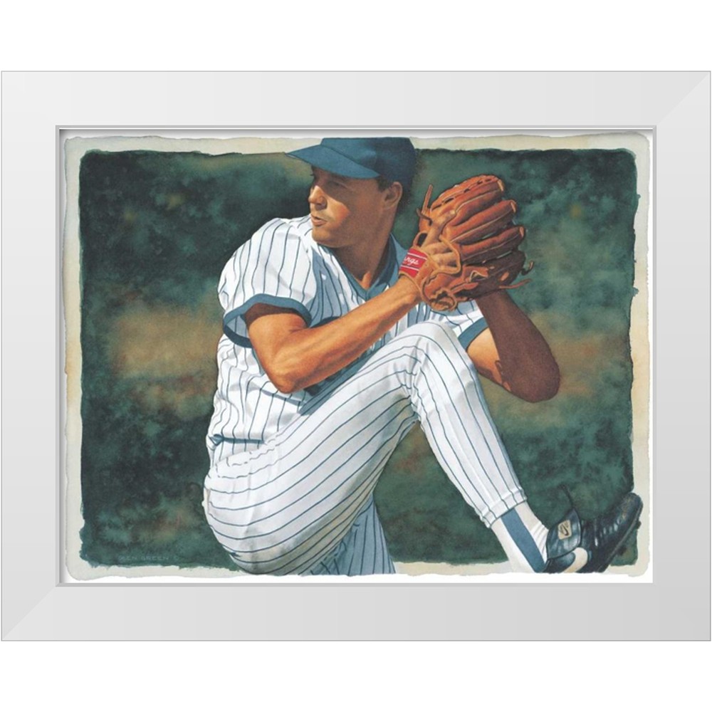 Green, Glen 24x19 White Modern Wood Framed Museum Art Print Titled ...