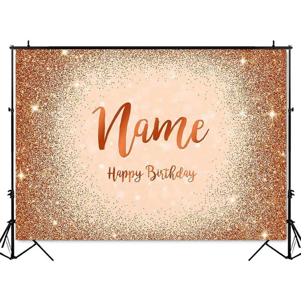 Green Glitter Birthday Background Shining Dots Sweet 16th Name DIY ...