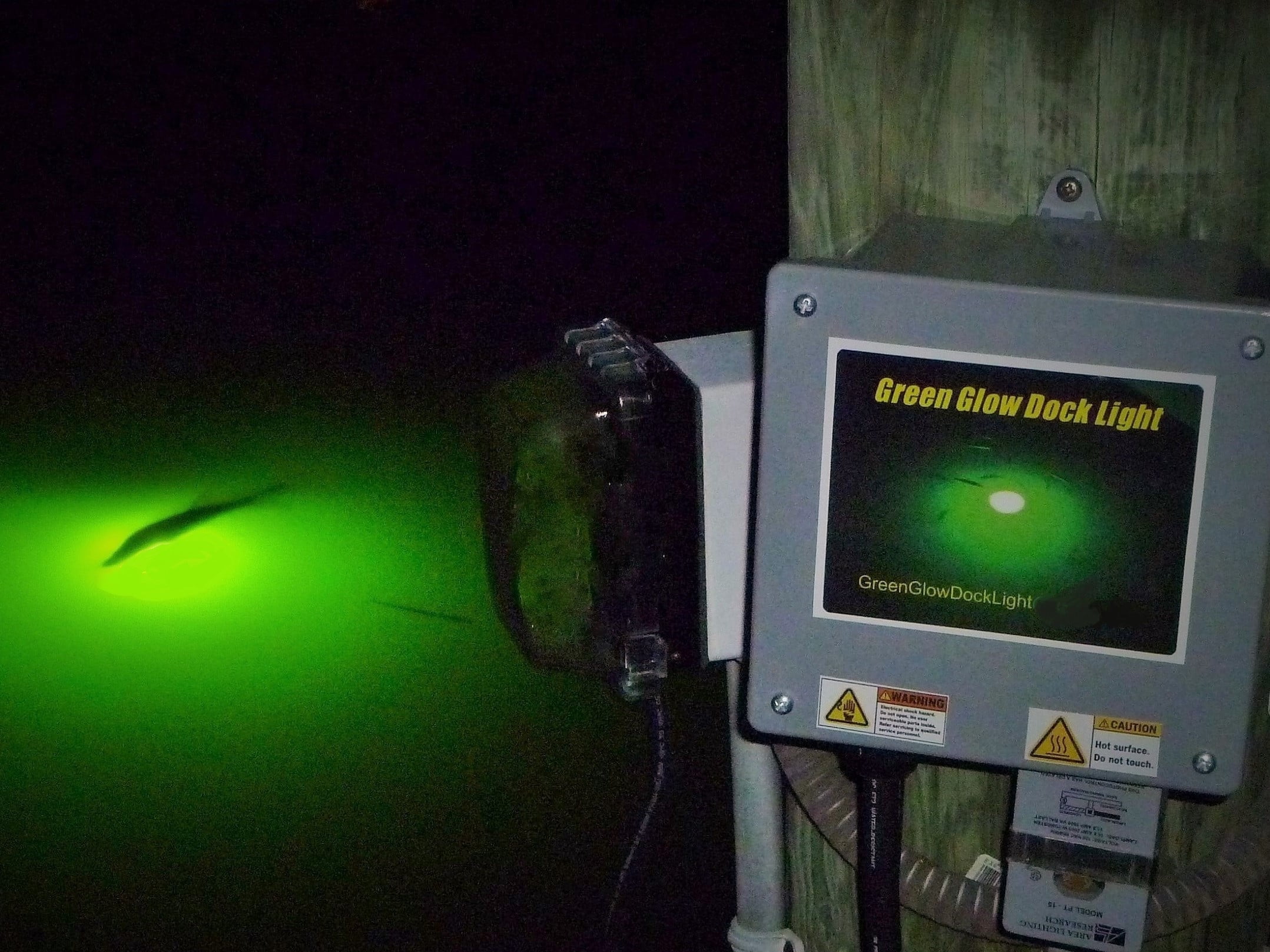 Green Glow Dock Light Saltwater Approved, Barnacle Burner Bulb ...