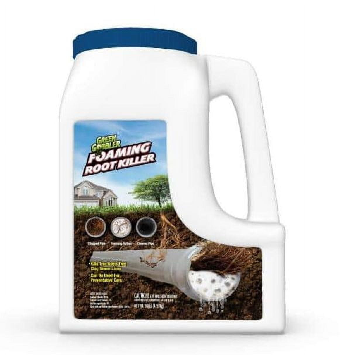 Green Gobbler Foaming Root Killer Lawn Treatment Fertilizer 10lbs for ...